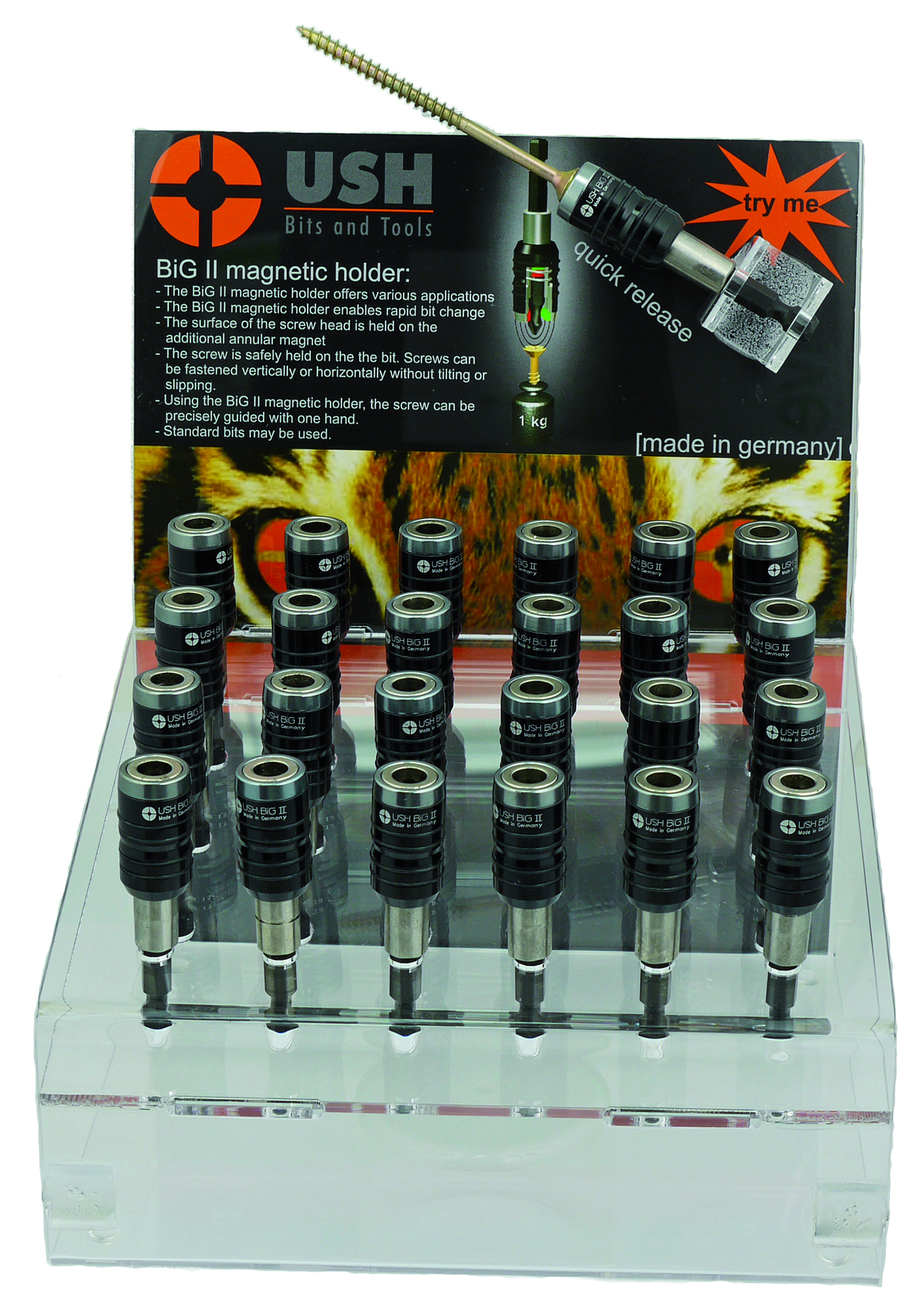 Counter top display Clear plastic display with security cover Contains ...